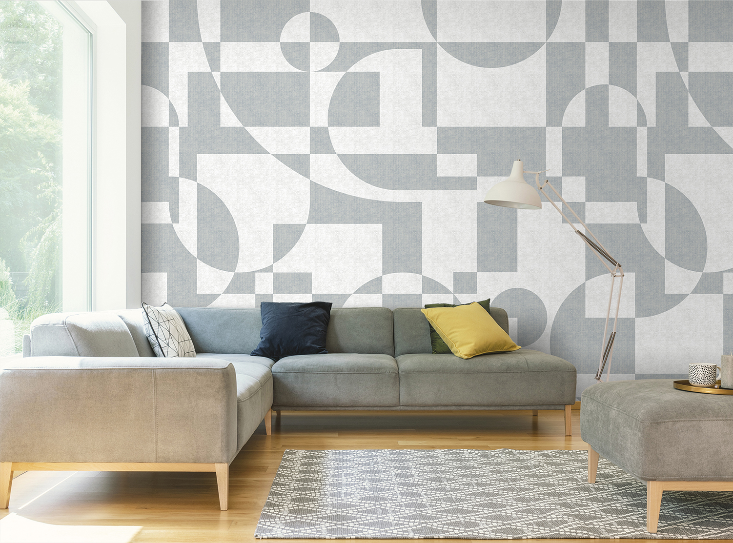 V184-2 MURAL TETRIS BLUE - ICH