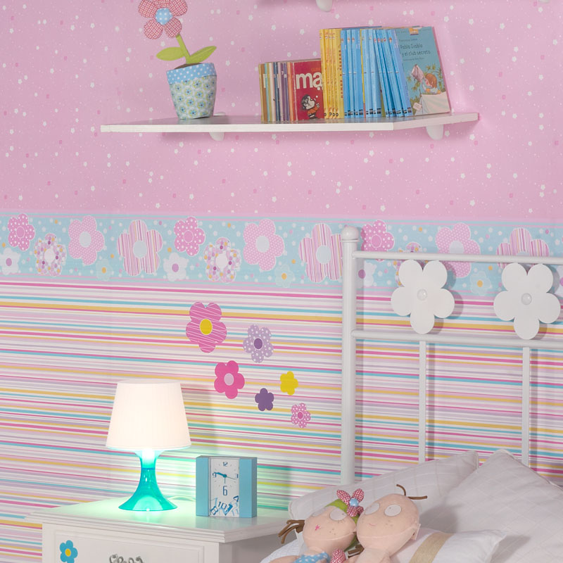 534-1 Cenefa de flores de diferentes tamaños y texturas - ICH