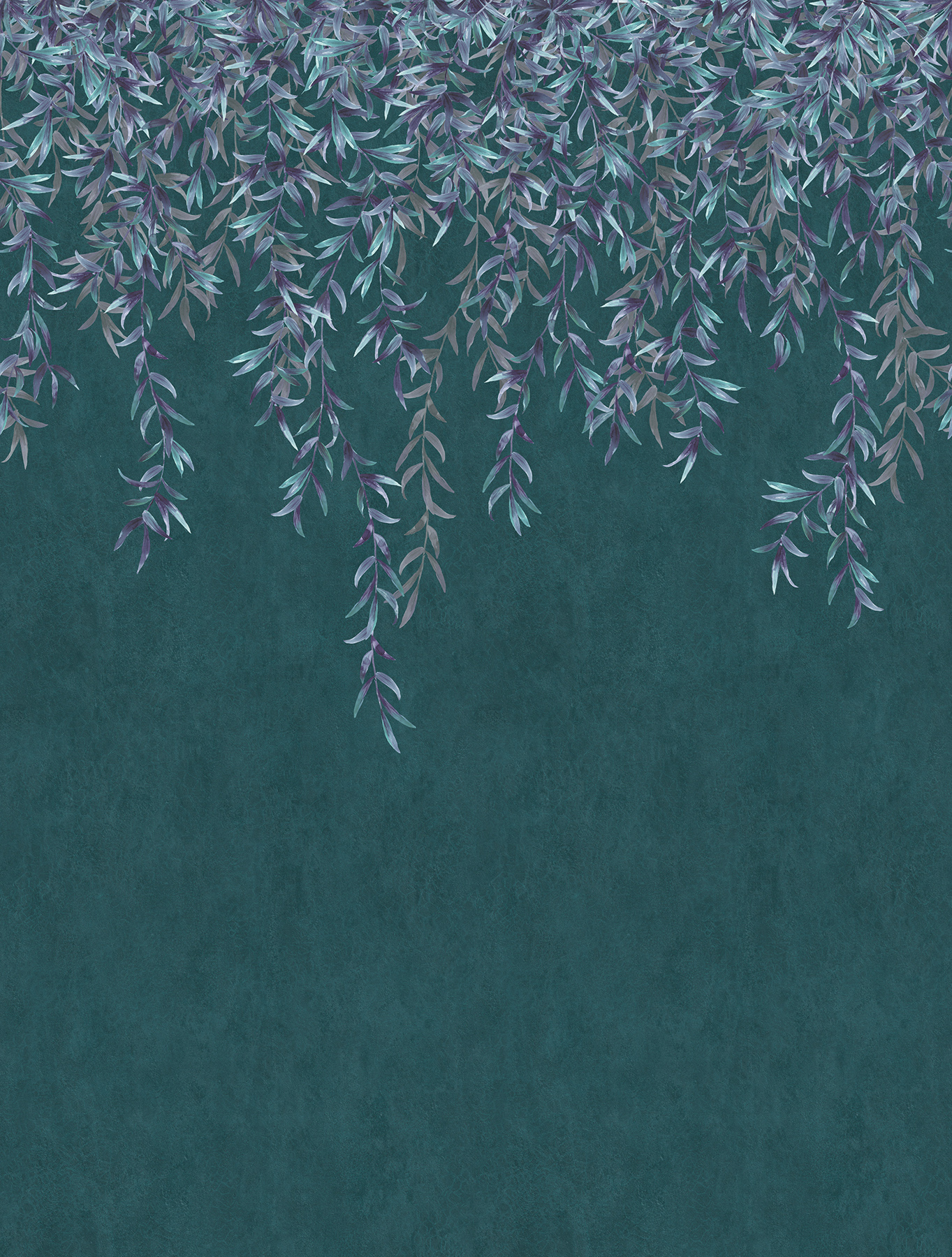 V146-5 MURAL GREENERY AZUL - ICH