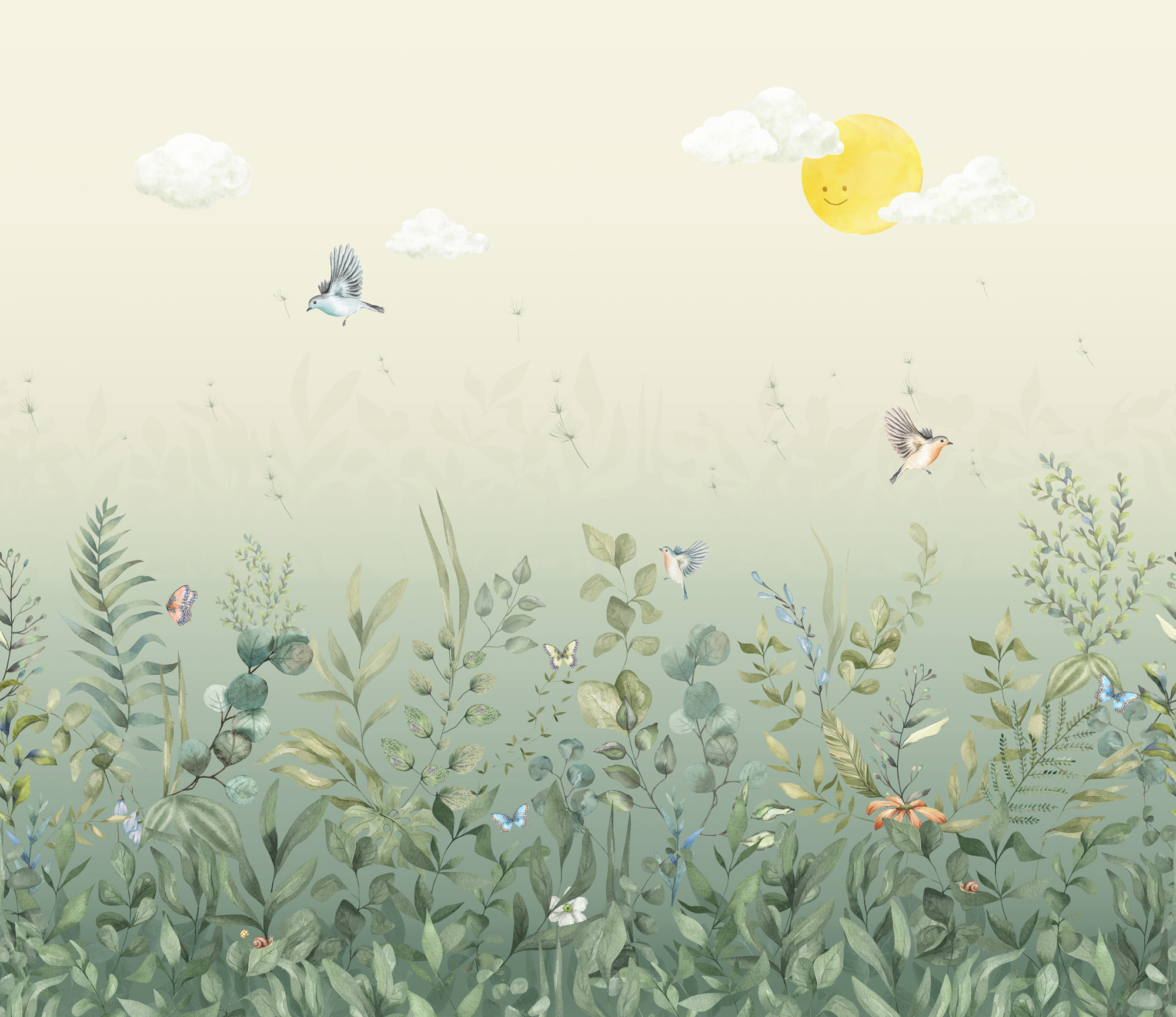 V185-2 MURAL FOREST VERDE - ICH