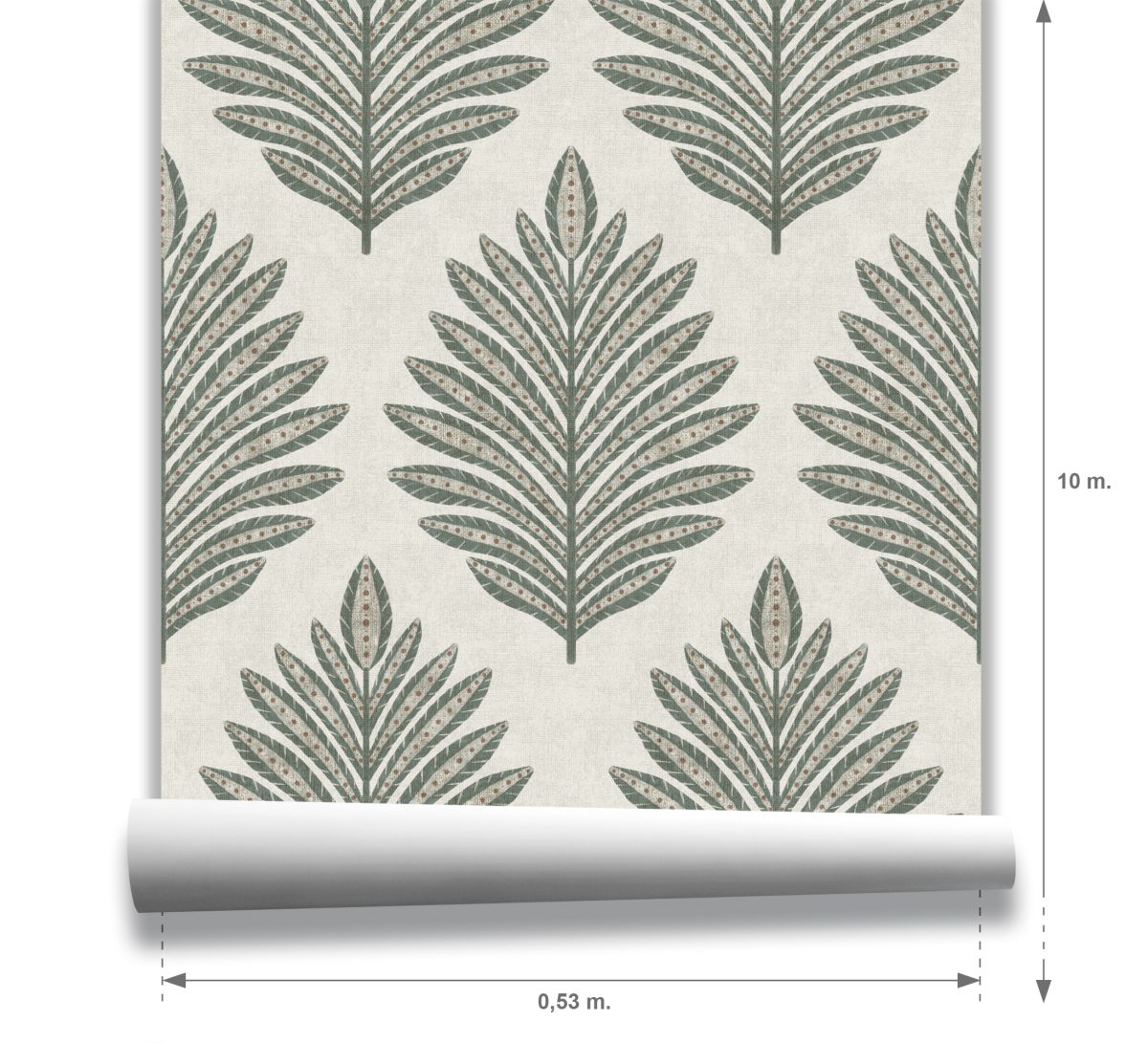 3853-1 PALM DAMASK VERDE - ICH
